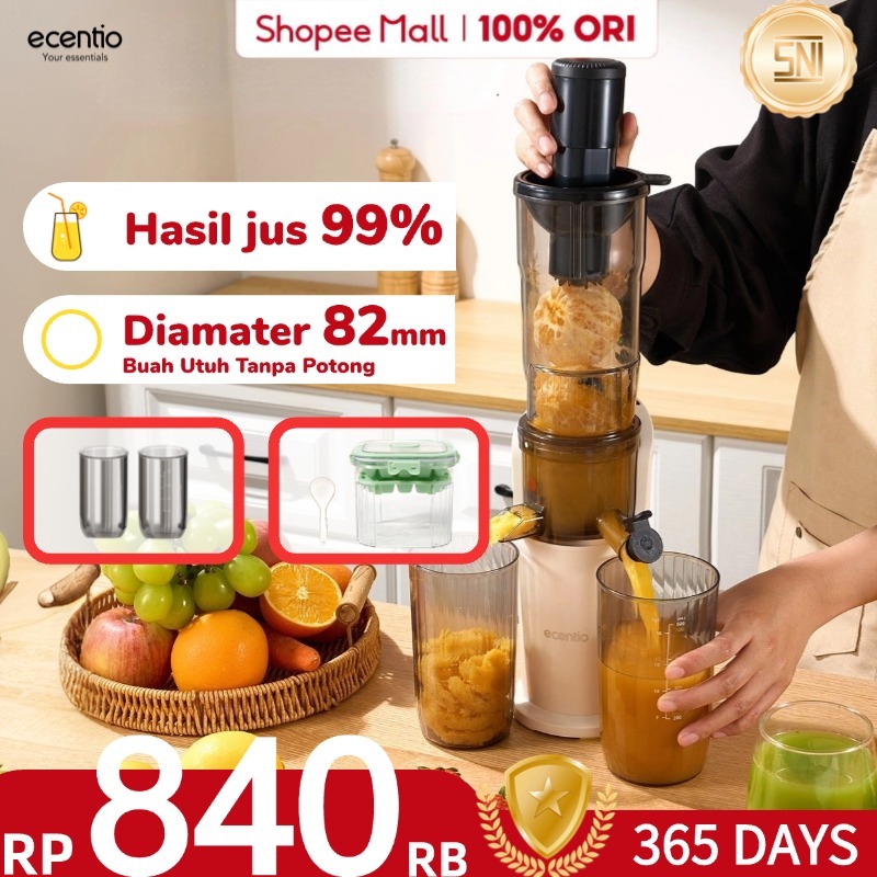 Jual ecentio slow juicer portable 82mm caliber multifungsi blender ...