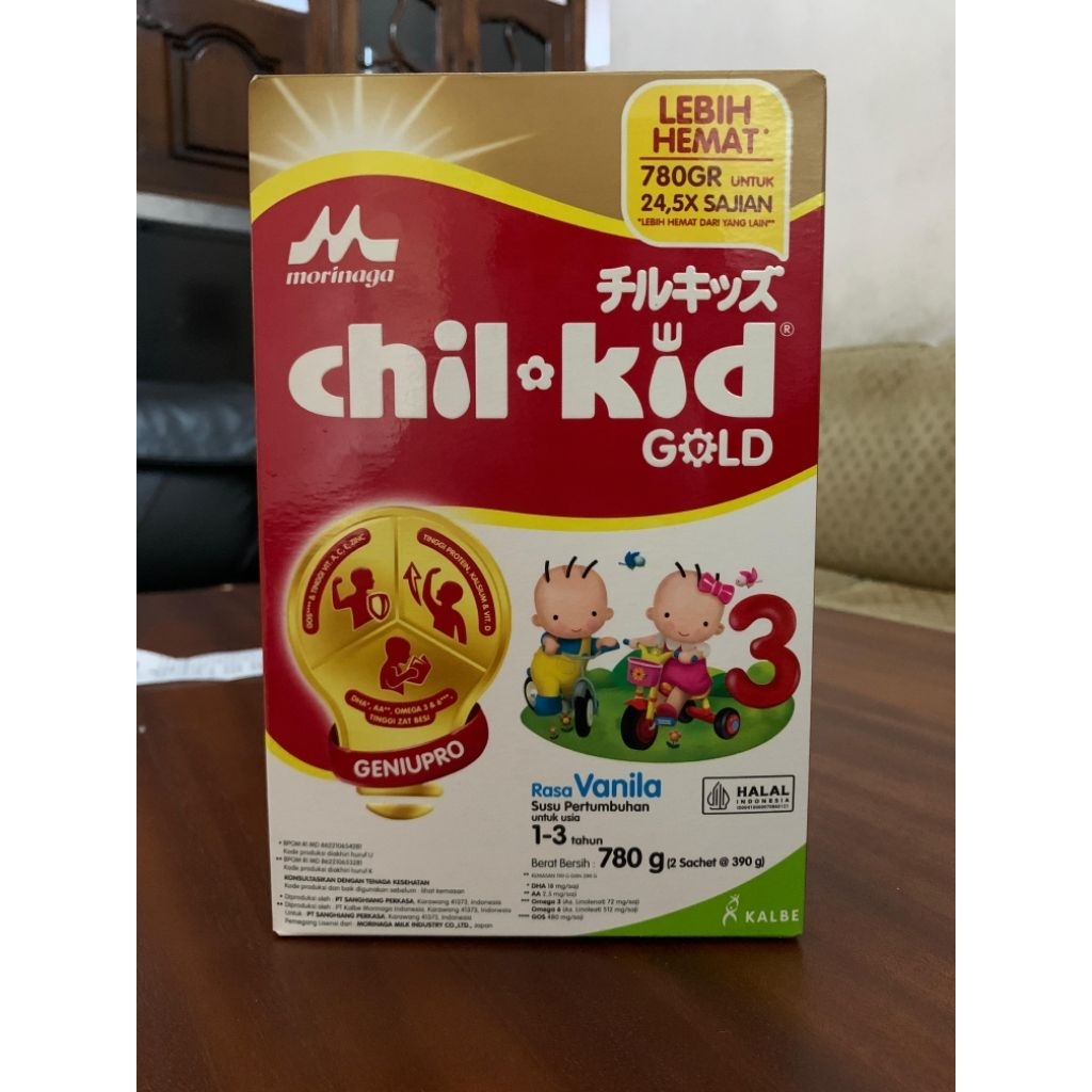 Jual Morinaga Chil Kid Gold Vanilla 1-3 Tahun - 780g (2x390g) - Susu ...