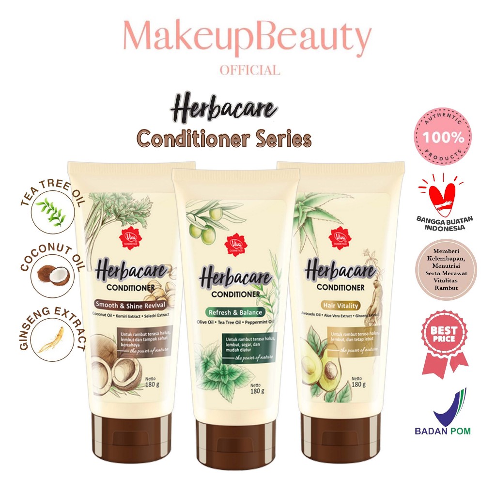 Jual VIVA Herbacare Conditioner - Hair Vitality | Hair Refresh ...