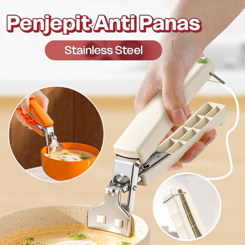 Jual Alat Penjepit Spatula Gagang Cempal Besi Portable Anti Panas ...