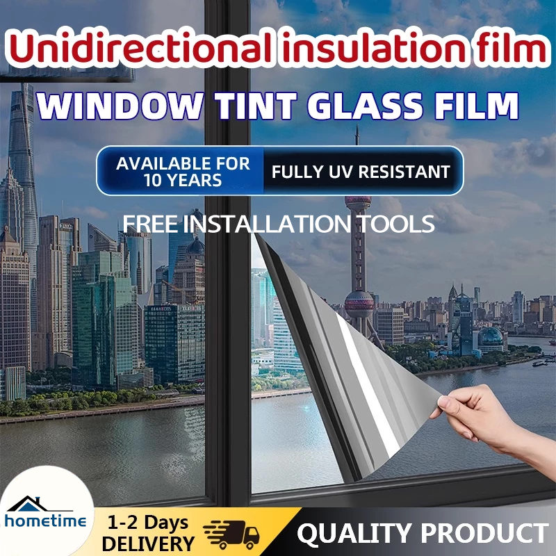 Jual Stiker Kaca Film One Way Mirror Silver Hitam Anti Panas Ada Lem ...