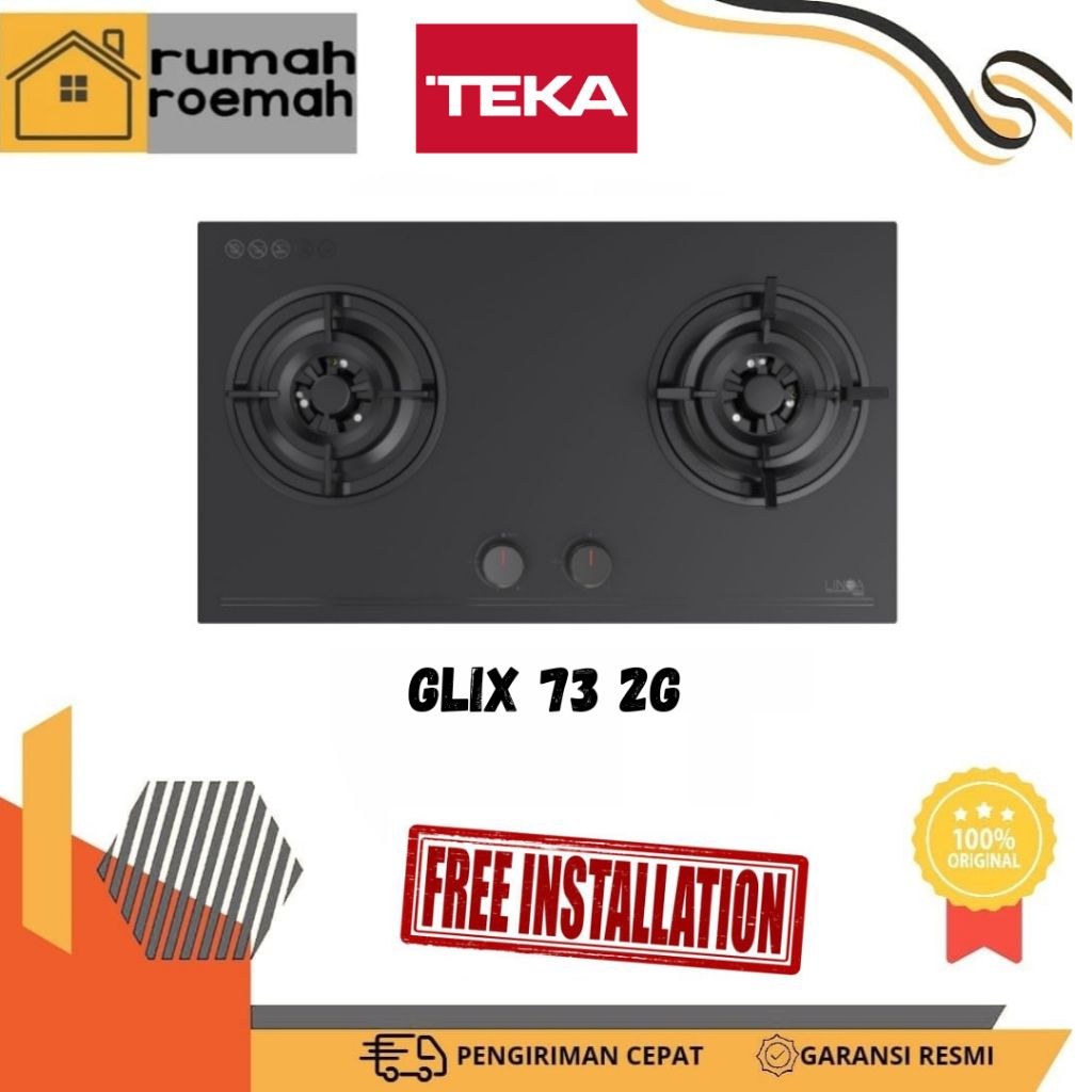Jual Kompor Tanam Gas Linea By Teka GLIX 73 2G Black Matt - Built Gass ...