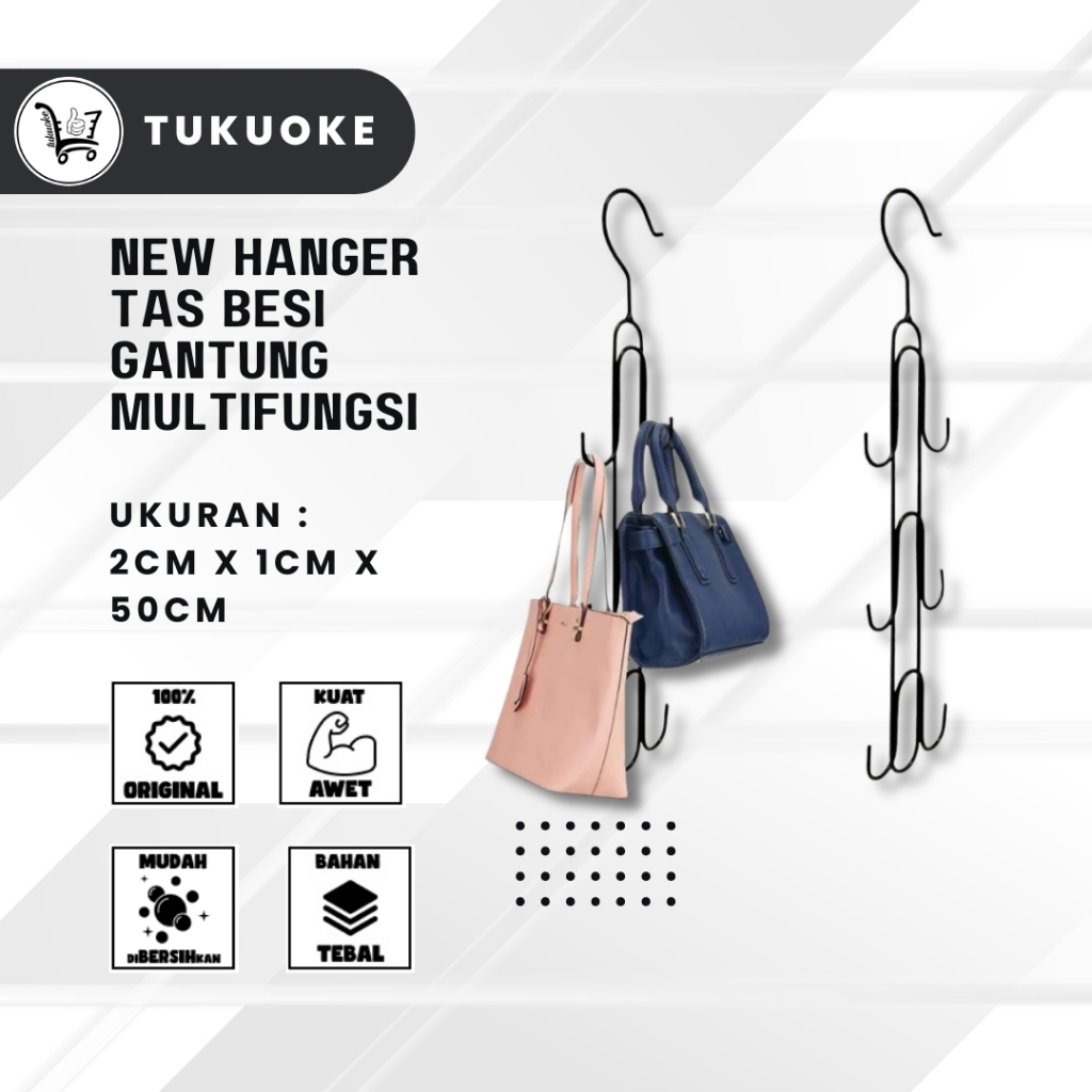Jual NEW HANGER TAS BESI GANTUNG MULTIFUNGSI GANTUNGAN multifungsi ...