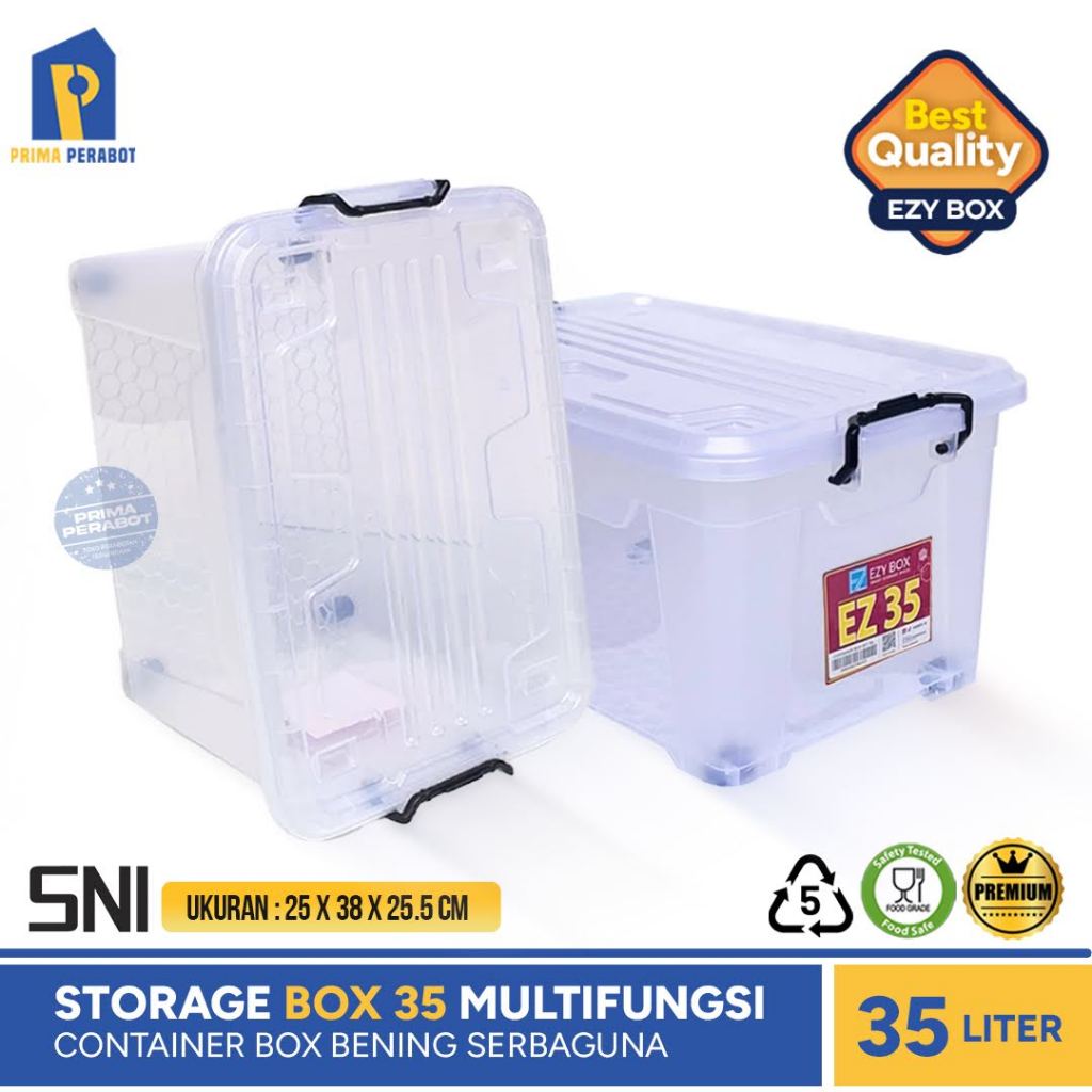 Jual Storage Box Multifungsi Box Container 35 L Transparan | Shopee ...