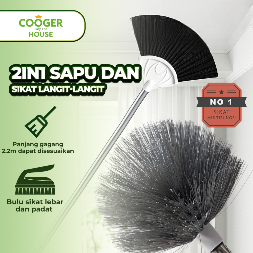 Jual COOGER HOUSE Sapu Sawang Pembersih Plafon Sapu Langit Langit ...