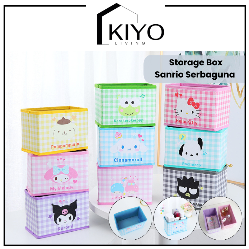 Jual KIYO Storage Box Kotak Organizer Lipat Sanrio Kuromi Melody ...
