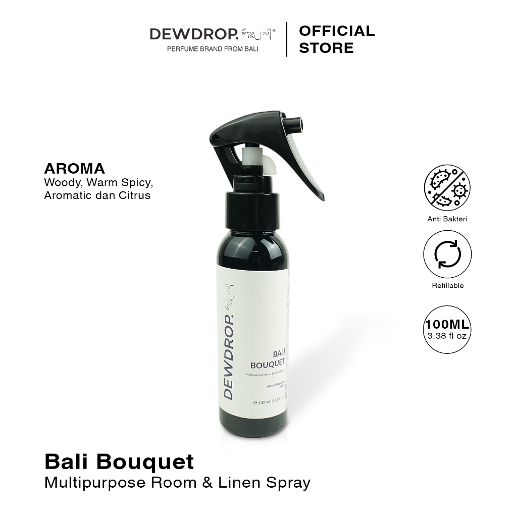 Jual DEWDROP Semprotan Anti Bakteri Bali Bouquet 100 ML Multipurpose ...