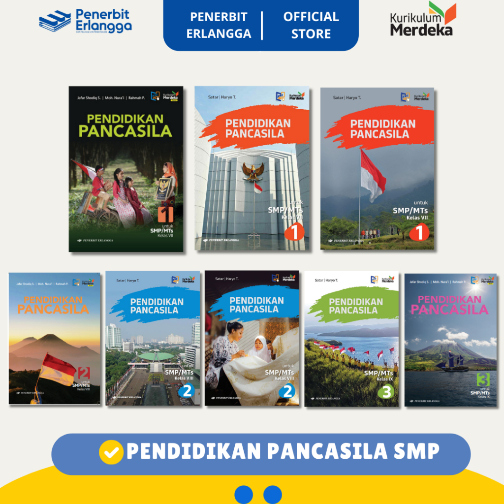 Jual [Erlangga Official] Pendidikan Pancasila Smp/Mts Kelas 7 8 9 Kurikulum Merdeka | Shopee ...