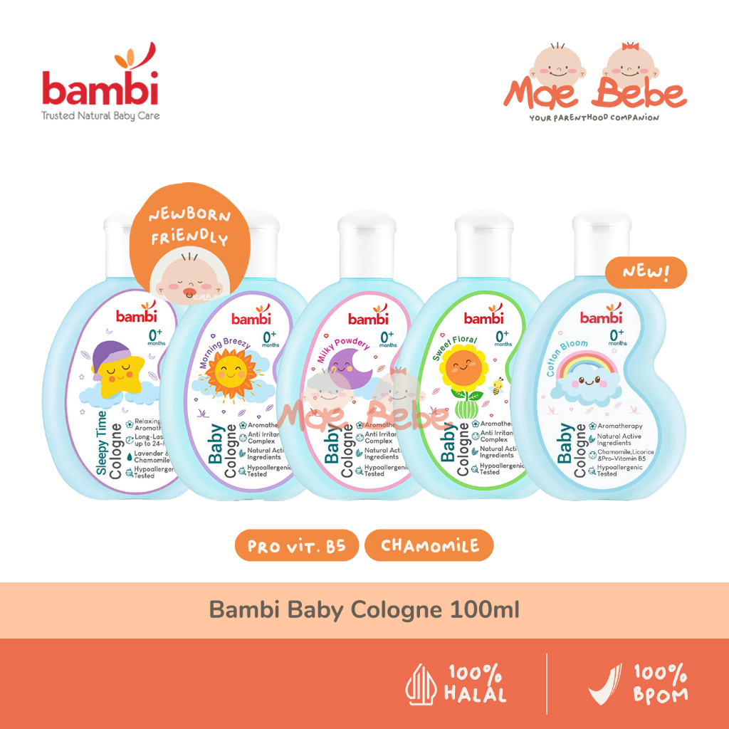 Jual Bambi Baby Cologne | Perfume Anak Bayi 100ml | Shopee Indonesia