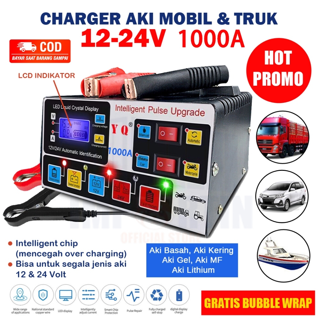Jual Charger Aki Otomatis Smart Intelligent Auto Repair Mobil Pengisi ...