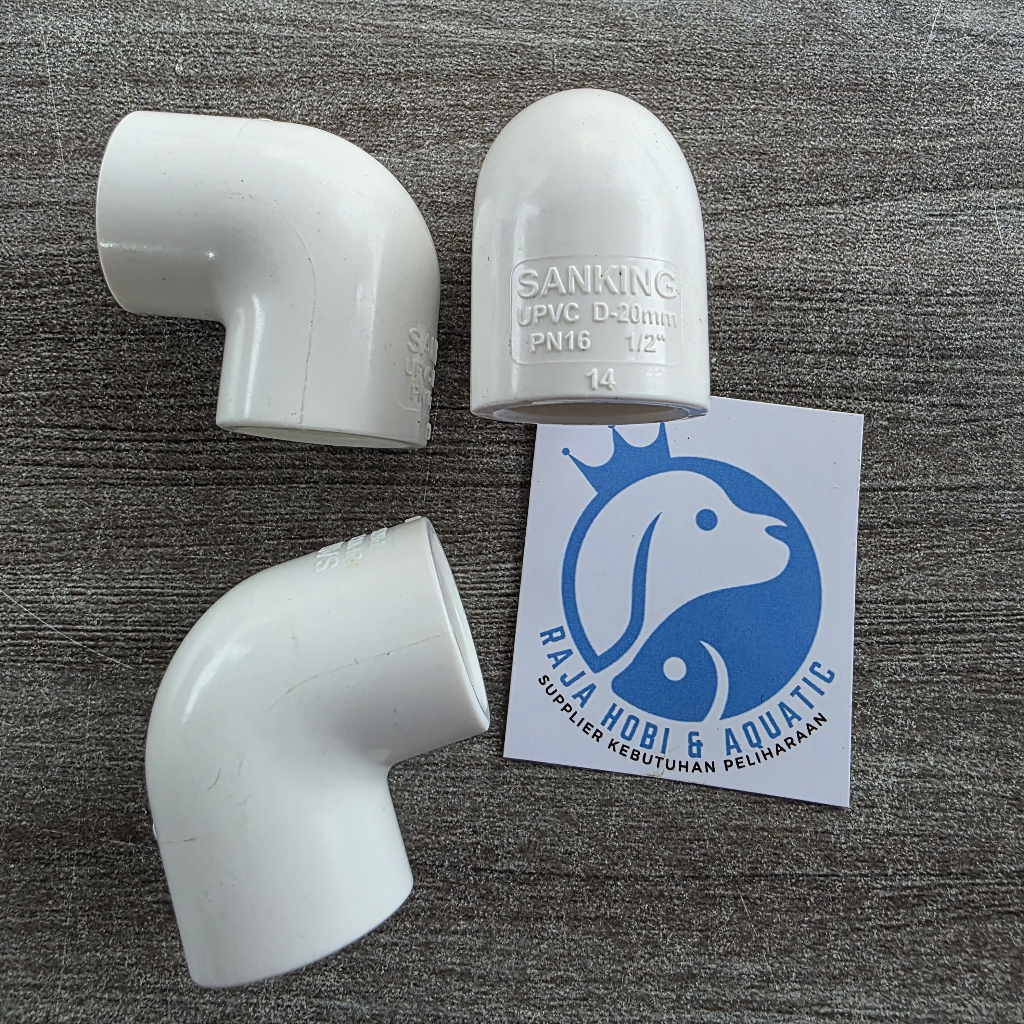 Jual SANKING ELBOW L KENI L 90 DERAJAT L PUTIH 20MM KENI L PIPA U-PVC ...