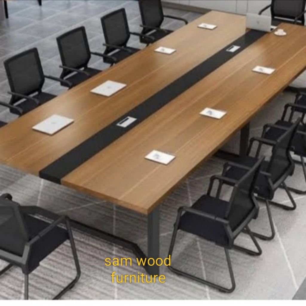 Jual meja meeting HPL/meja rapat/meja kerja/meja 240x120 | Shopee Indonesia