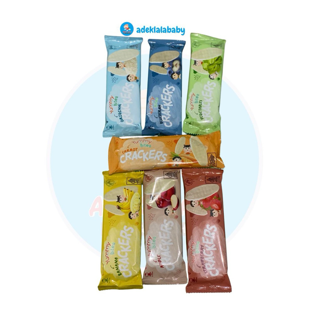 Jual (SACHET) Yummy Bites Rice Crackers Camilan Bayi Sehat 6+ bulan ...