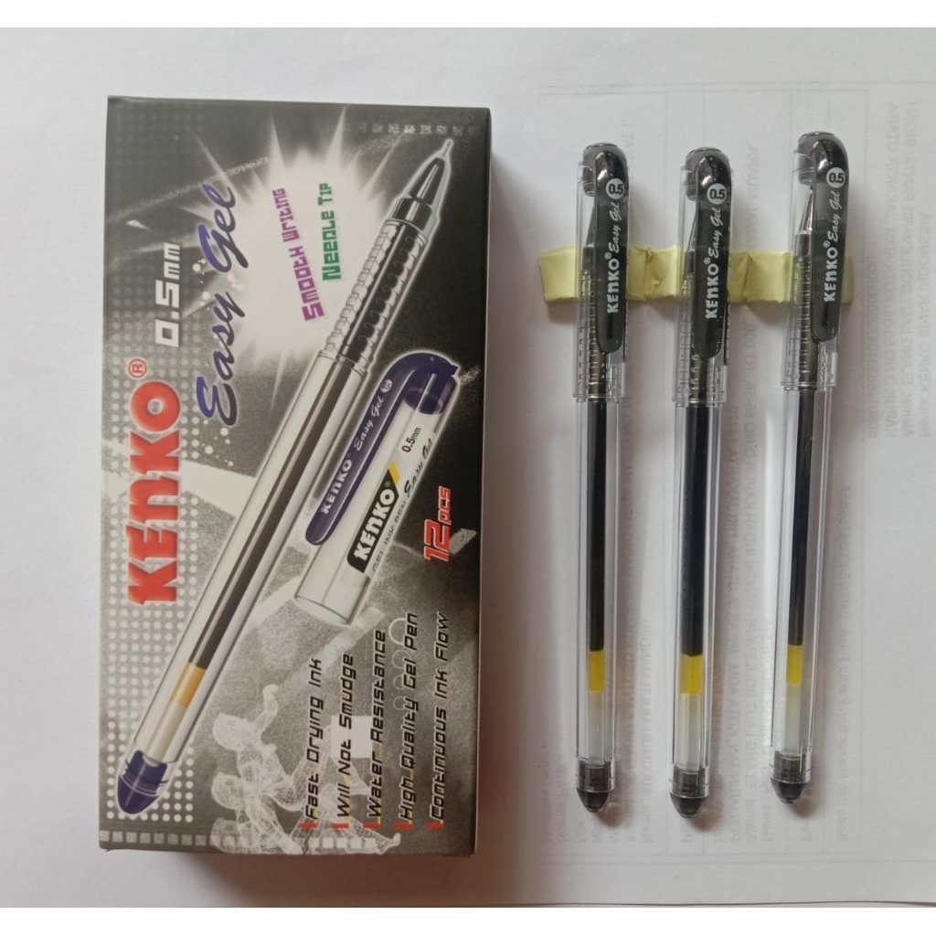 Jual (12 PCS) - PEN KENKO EASY GEL / PULPEN EASYGEL KENKO 0,5MM / GEL ...