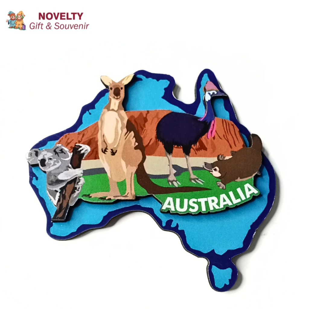 Jual Souvenir magnet kulkas Aussie MDF oleh oleh negara Australia ...