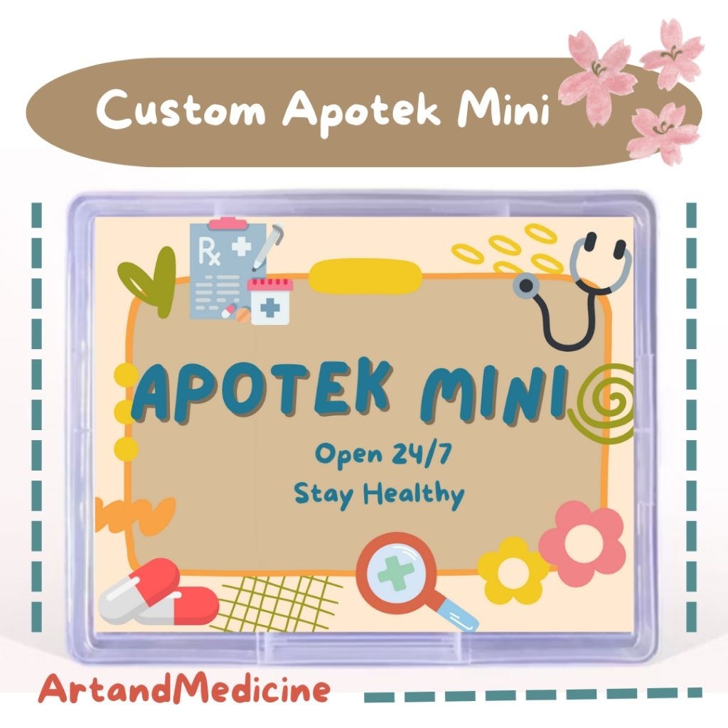 Jual Apotek Mini Emergency Kit Kotak P3K Hadiah Pacar Hadiah Bestie ...