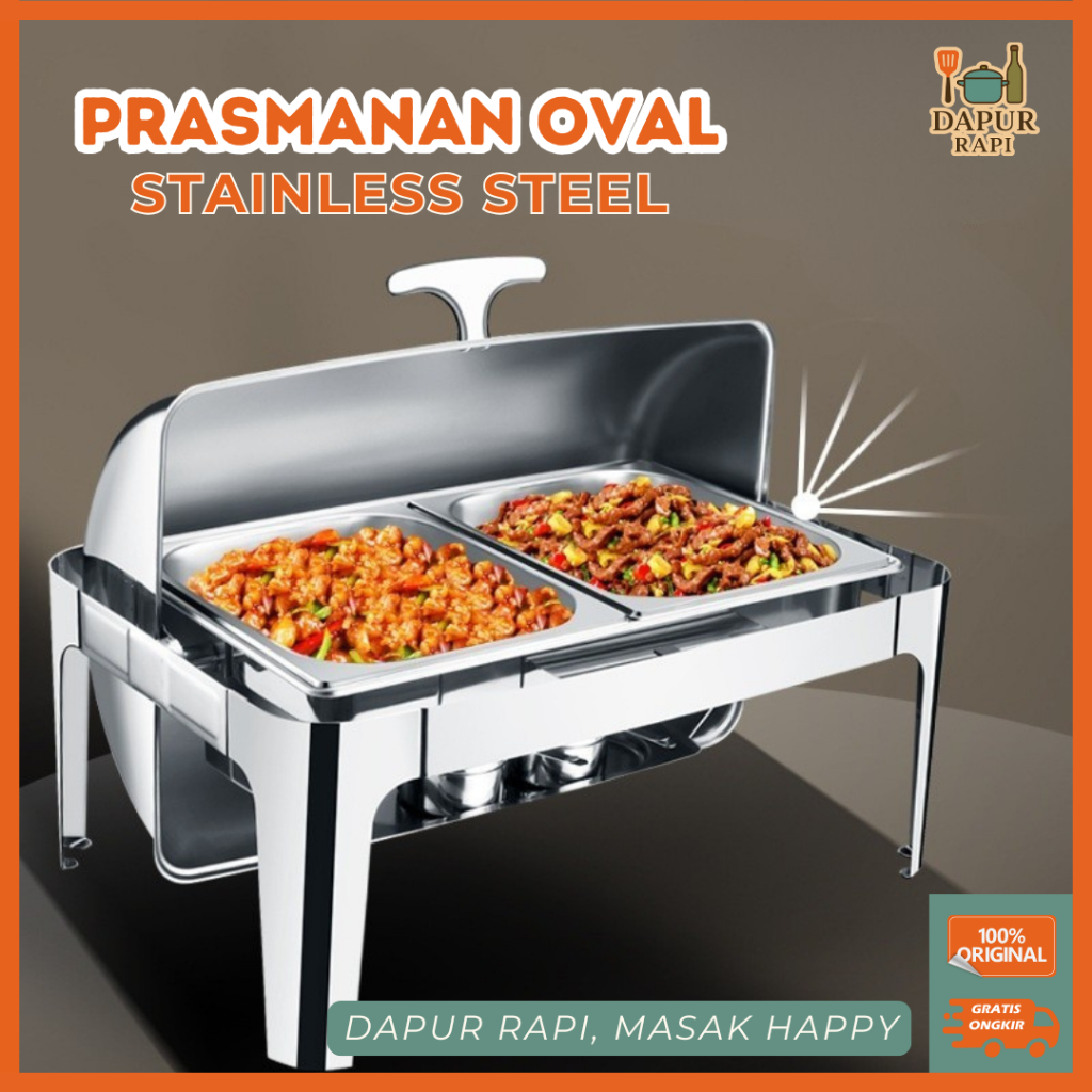 Jual Dapur Rapi - Tempat Saji Makanan 9L Stainless Steel Buffet Warmer ...