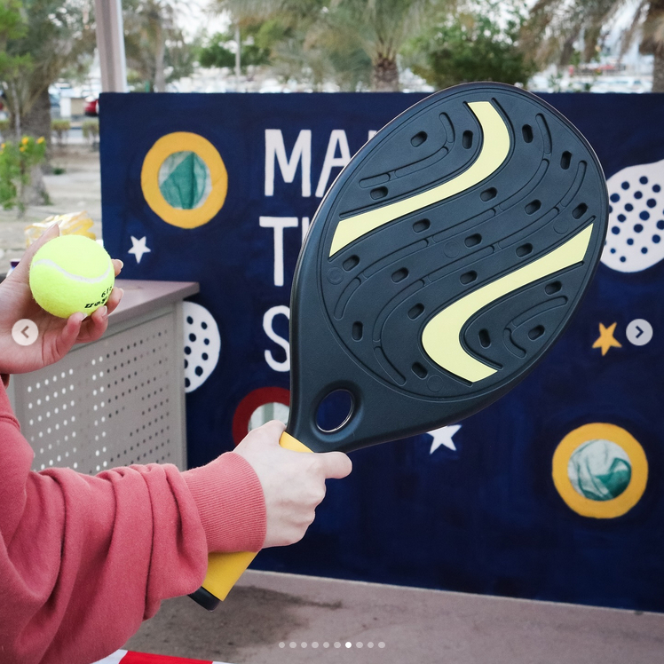 Jual RAKET PADEL / PADLE RACKET TENIS SEPASANG 2PCS FREE BALL PU Mainan ...