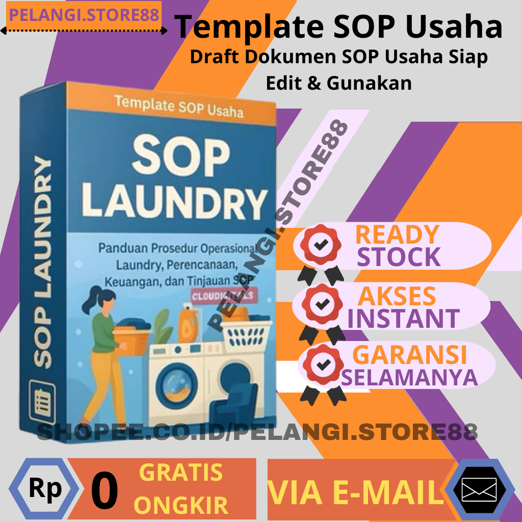 Jual Paket SOP Usaha Laundry Standar Prosedural Lengkap Buku Panduan ...
