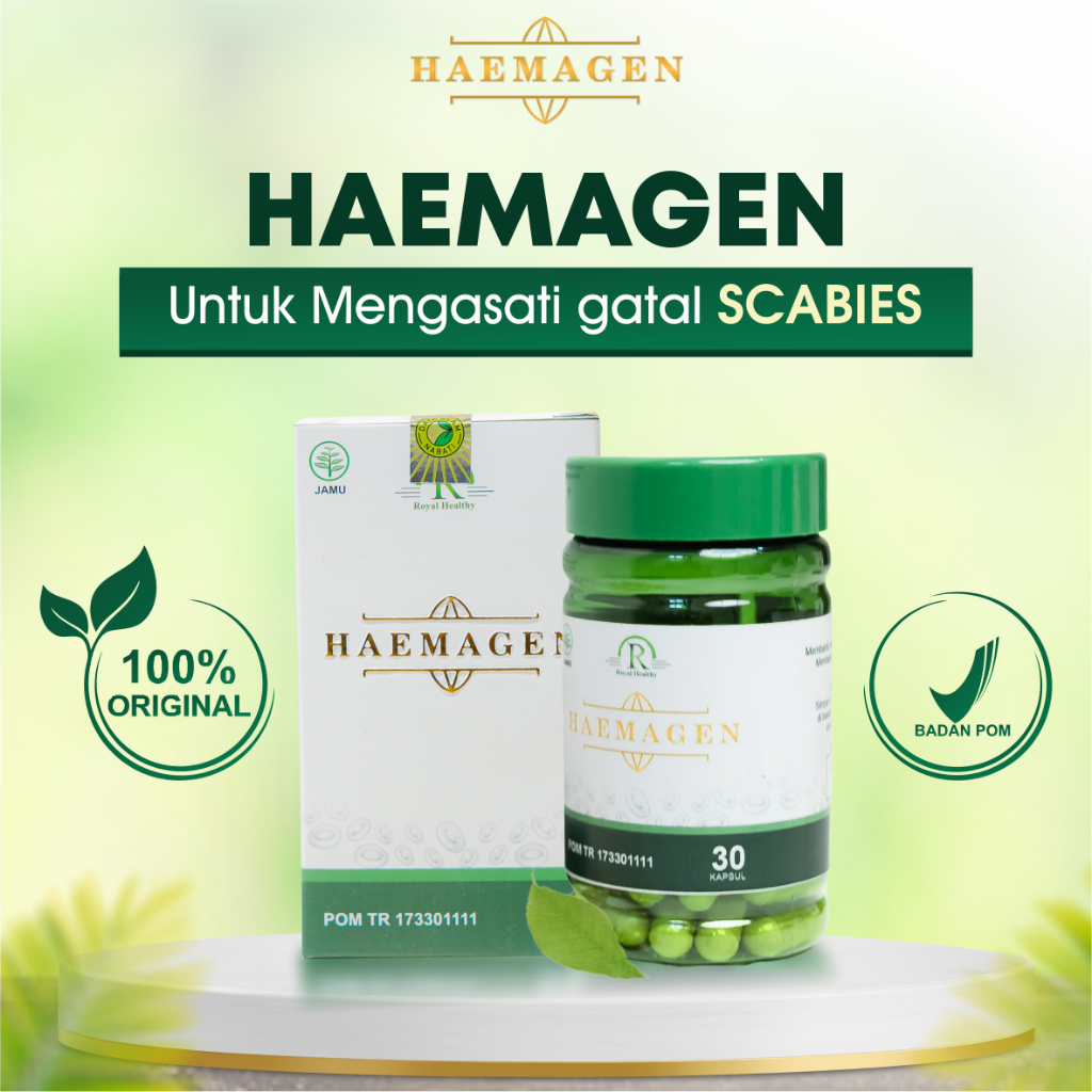 Jual Haemagen - Ampuh mengatsi Kudis atau Scabies isi 30 Kapsul ...