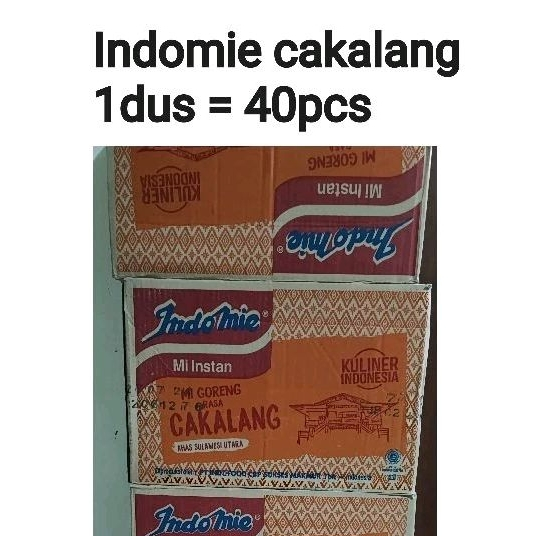 Jual INDOMIE GORENG CAKALANG KHAS MANADO 1 DUS 40 PCS | Shopee Indonesia