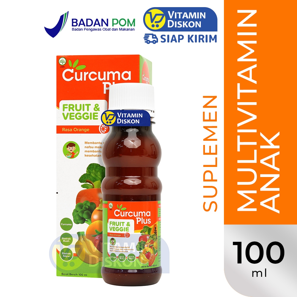 Jual CURCUMA PLUS FRUIT AND VEGIE ORANGE - 100 ML | Imunitas Tubuh ...