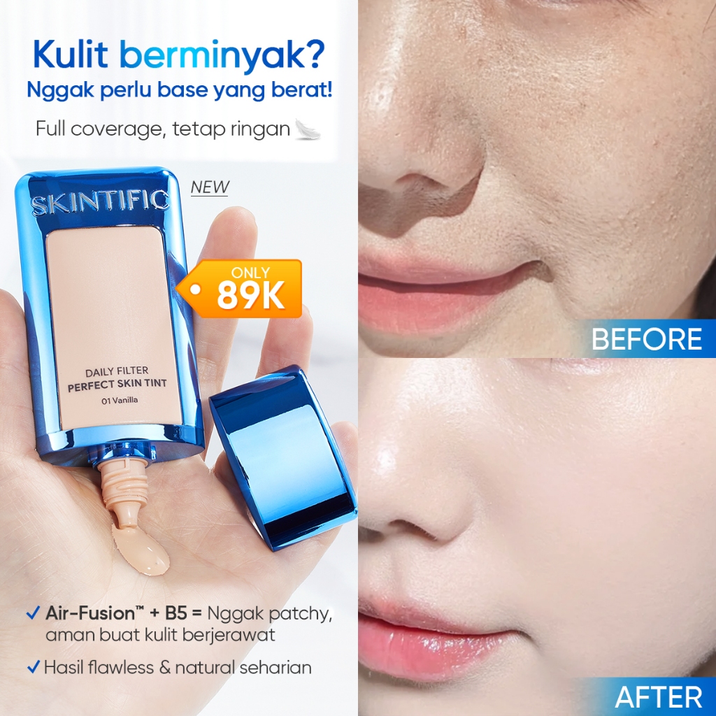 Jual [Official Outlets] SKINTIFIC - Daily Filter Blurring Skin Tint ...