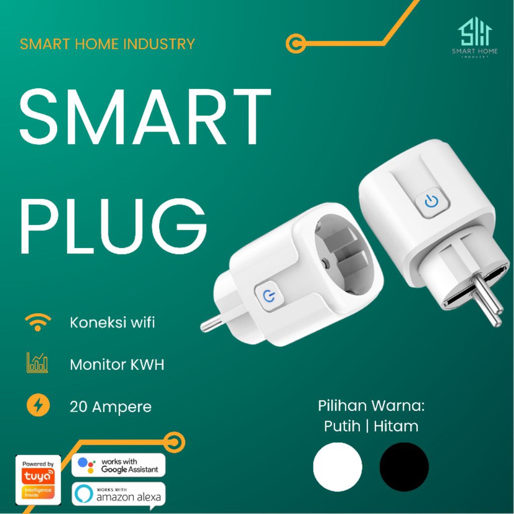 Jual Smart Home Industry TUYA Smart Plug Wifi 16A 20A Colokan Pintar ...