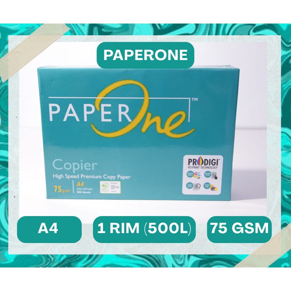 Jual PaperOne Copier Kertas HVS A4 75 gsm (Isi 500 Lembar) | Shopee ...
