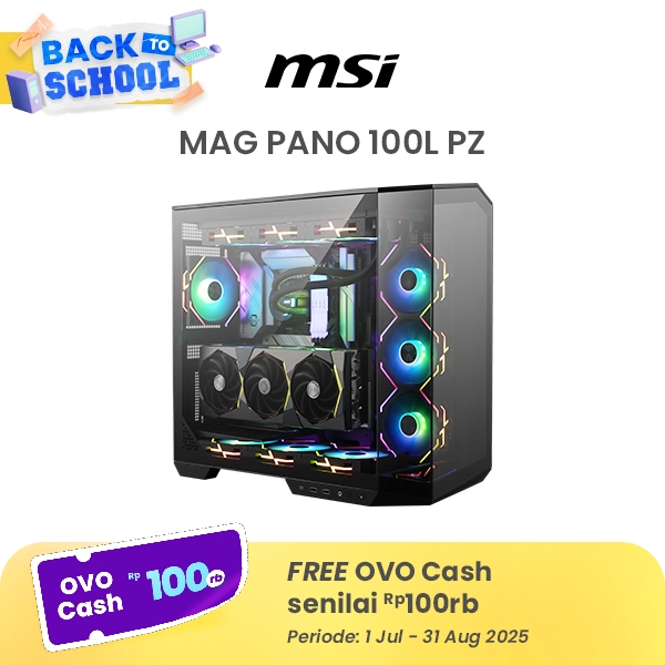 Jual MSI Gaming Case MAG Pano 100L PZ - Tempered Glass Casing | Shopee ...
