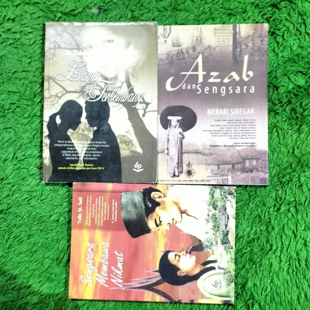 Jual BUKU NOVEL SASTRA LAYAR TERKEMBANG AZAB DAN SENGSARA MERARI SIREGAR SENGSARA MEMBAWA NIKMAT ...
