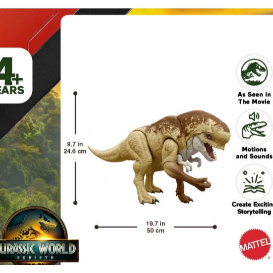 Jual Jurassic World Rebirth Distortus Rex Rumble'n Rampage | Shopee ...