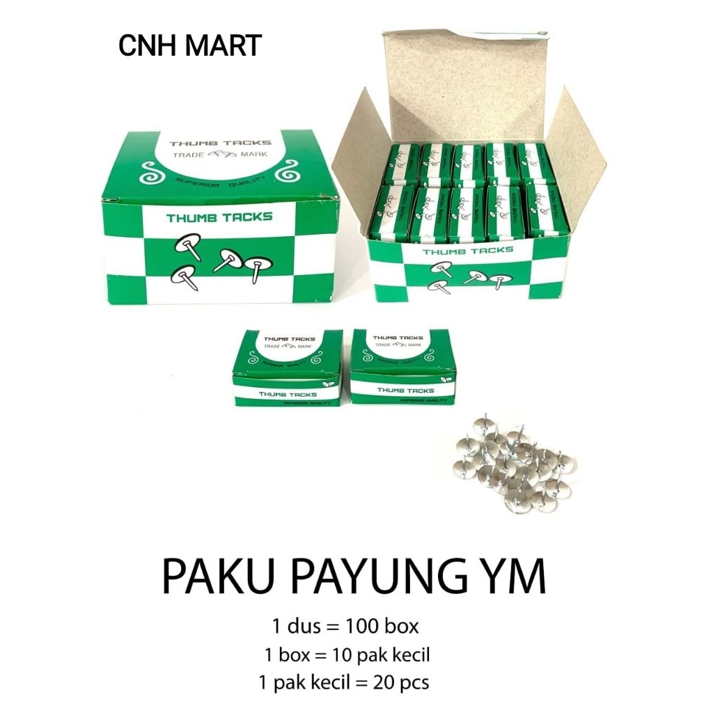 Jual (10Pak) Kecil - Paku Payung / Paku Pines / Merk YM - Stark - Isi ...