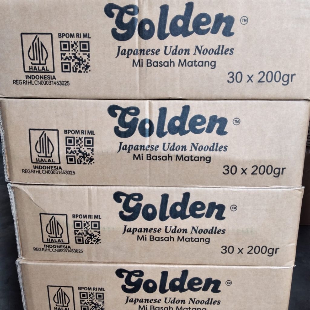 Jual golden mie udon 200 gr x 30 pcs [ 1 karton ] | Shopee Indonesia