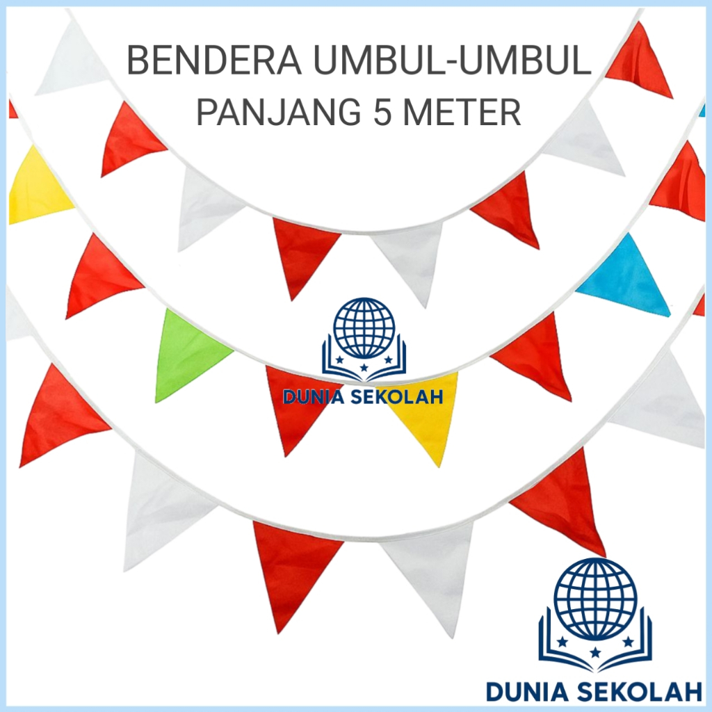 Jual Dunia Sekolah - Bendera Hias Warna Warni Bendera Festival | Shopee ...