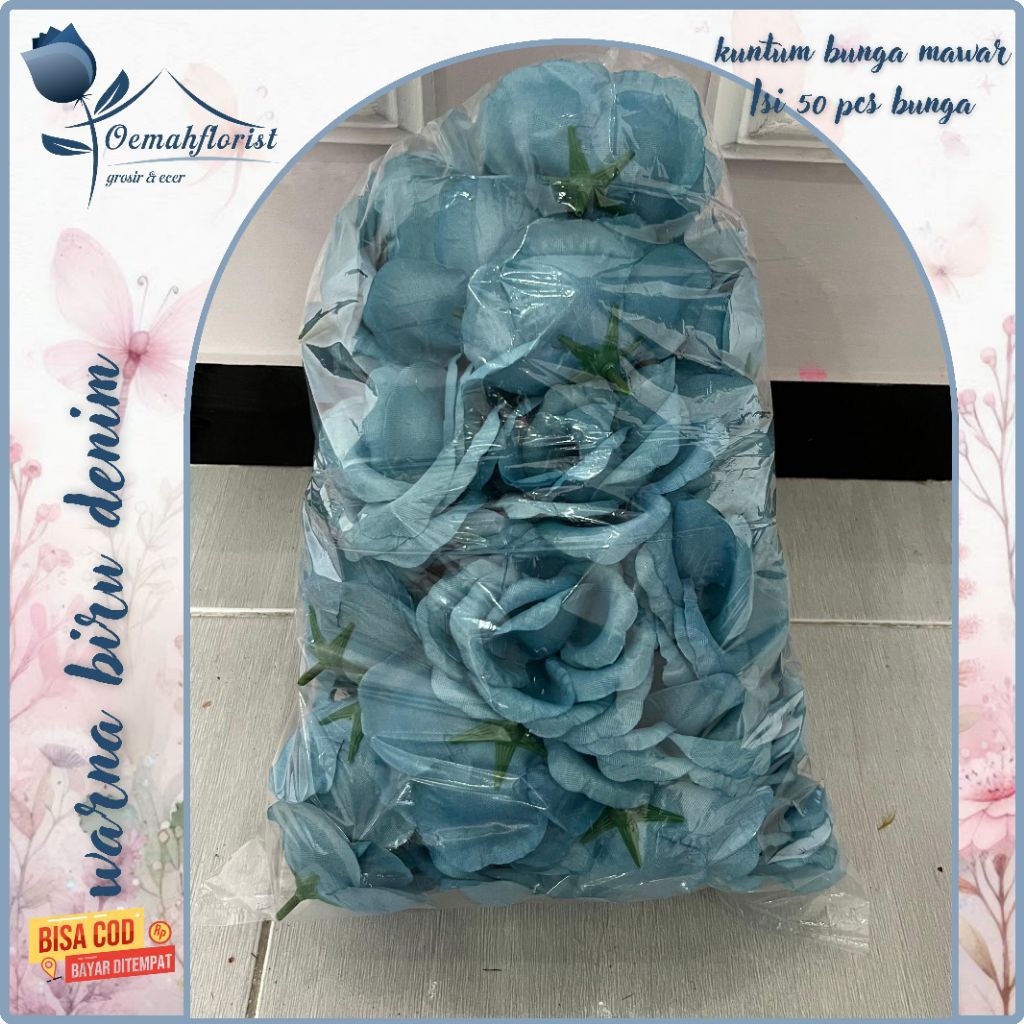 Jual KUNTUM BUNGA MAWAR DEKORASI PERNIKAHAN HANTARAN BUCKET 50 KUNTUM ...