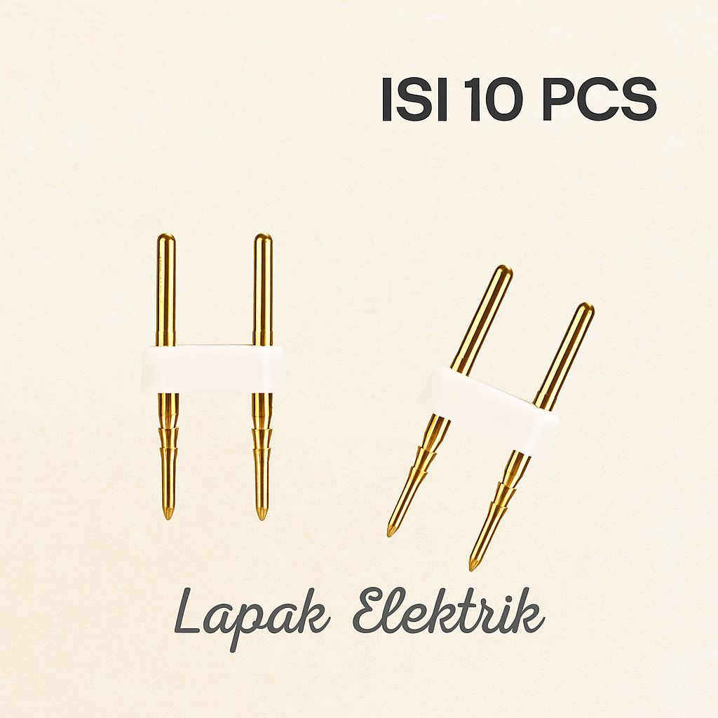 Jual Jarum 2 Pin Isi 10 Pcs Untuk Sambungan Lampu Led Neon Flex Smd ...