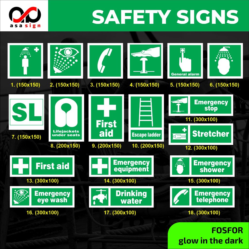 Jual STICKER IMO SAFETY SIGNS untuk kebutuhan kapal | Shopee Indonesia