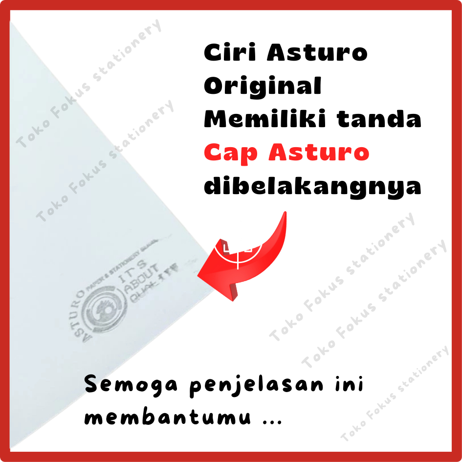 Jual KERTAS ASTURO / KERTAS ASTURO ASLI / KERTAS ASTURO ORIGINAL ...