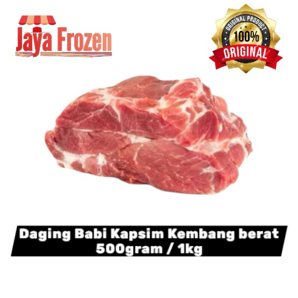 Jual Daging Babi Kapsim Kembang berat 500gram / 1kg | Shopee Indonesia