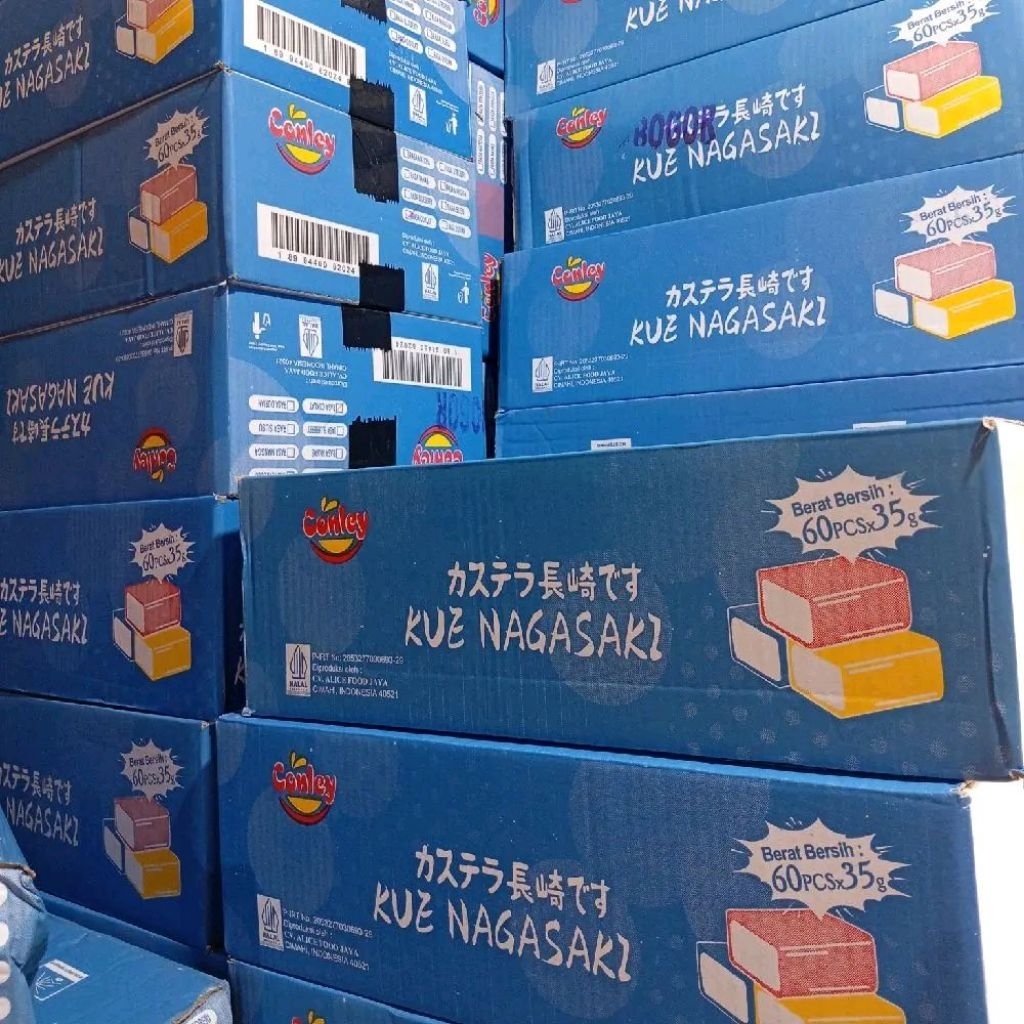 Jual (1 BOX ISI 60 PCS) Kue Nagasaki Conley Mochi Viral isi Kue rasa ...