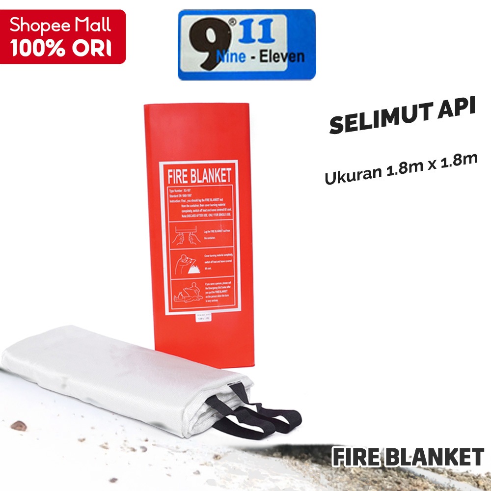 Jual Selimut Pelindung dan Pemadam Api Fire Blanket Extra Besar 1.8m x ...