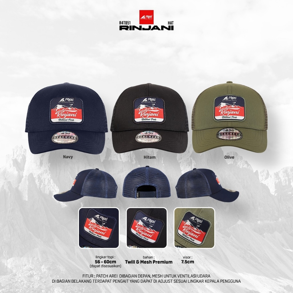 Jual Topi Pria Rinjani Arei Outdoorgear | Shopee Indonesia