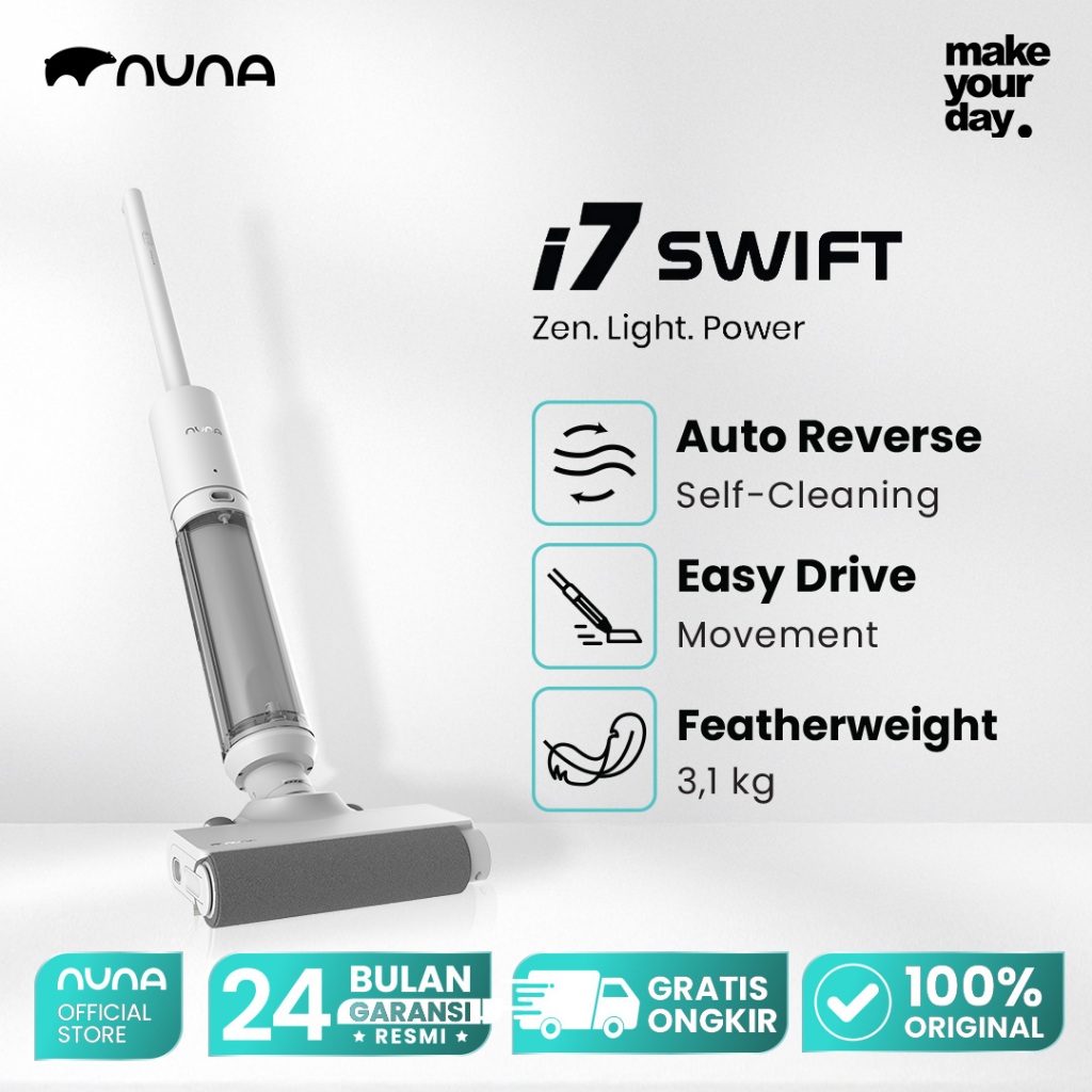 Jual NUNA I7 SWIFT Vacuum Cleaner Cordless Wet Dry - Penyedot Debu ...