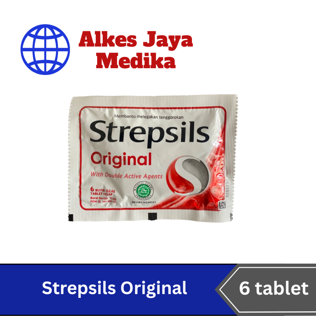 Jual Strepsil Tablet Hisap Rasa Original Isi 6tablet (permen pelega ...