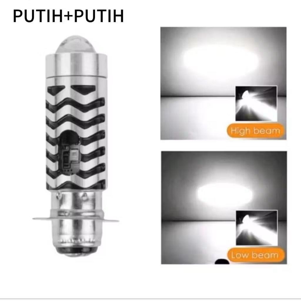 Jual Lampu Led Depan H6 Laser 2 Warna Plus SENJA BIRU Motor Matic & Bebek PREMIUM | Shopee Indonesia