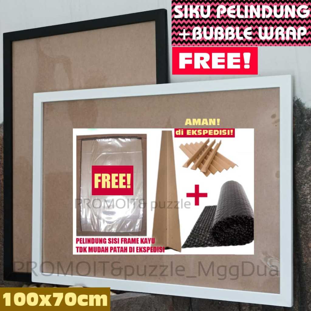 Jual FRAME BINGKAI PIGURA KAYU 'HARMONY' 100x70. FREE!! Siku Pelindung ...
