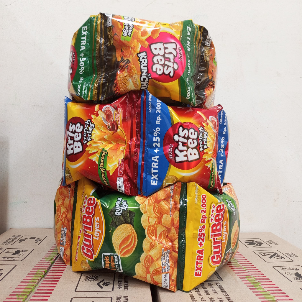 Jual [GSSNACK] 1 RENCENG GURIBEE KRISBEE FRENCH FRIES KRUNCHY 2RBAN ...