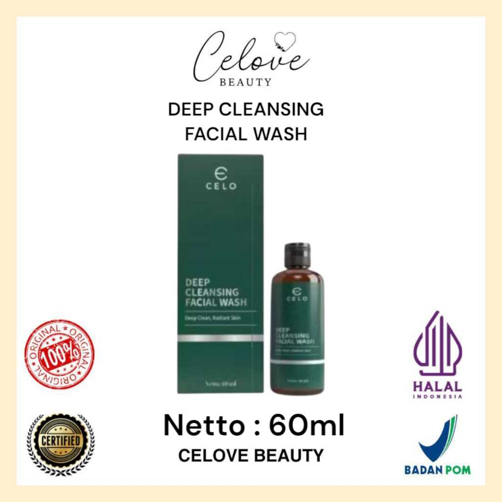 Jual [ READY STOCK ] CELO DEEP CLEANSING FACIAL WASH ( BPOM ...