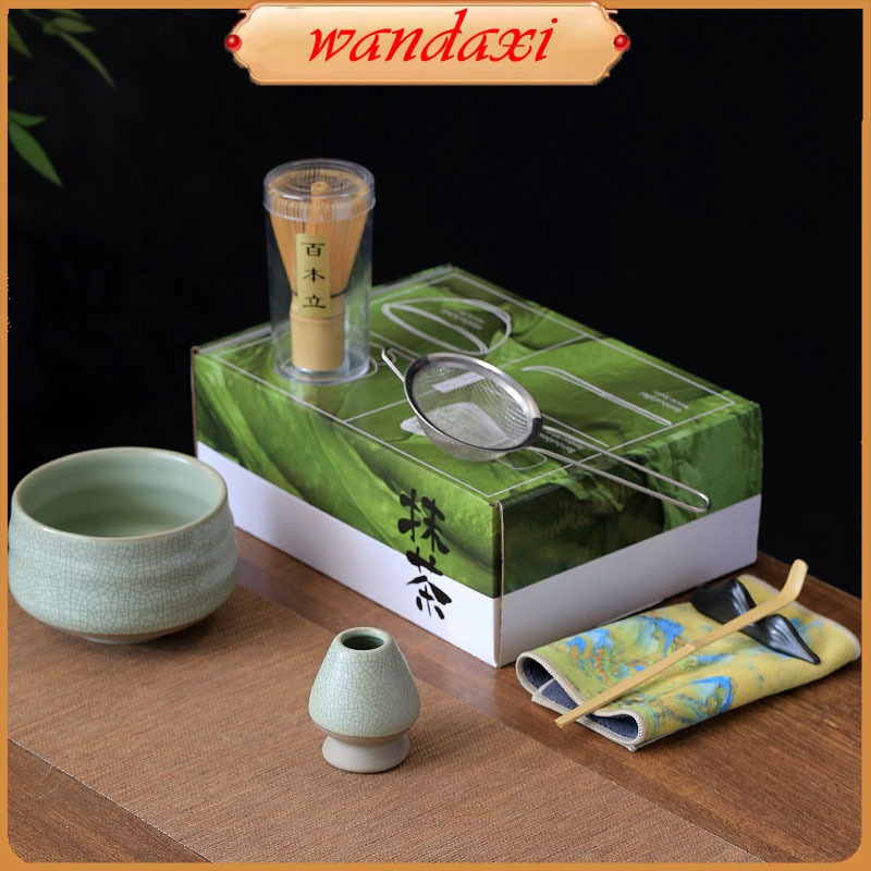 Jual 7Pcs Alat Matcha Making Set Matcha Bowl Keramik / Pengaduk Matcha ...
